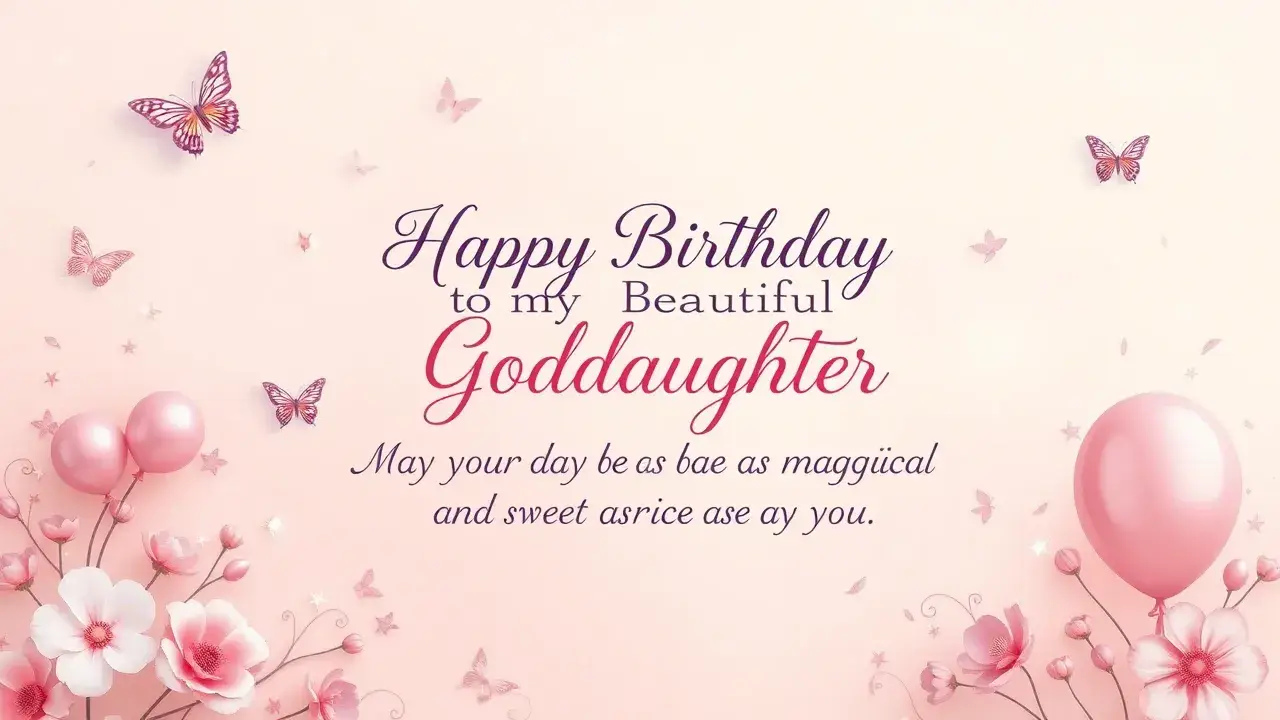 Sweet Birthday Wishes for Your Goddaughter to Make Her Smile